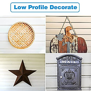 Hulzkon Vinyl Siding Hooks (60 Pack), Heavy Duty No-Hole Hangers Low Profile Design for Vinly Siding Decor, Wreaths, Tools, Lights, Outdoor Stainless Steel Vinyl Siding Clips