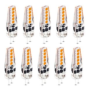G4 LED Bulb 2W Equivalent to 20W-25W T3 JC Type Bi-Pin G4 Base Halogen Bulb, AC/DC 12V Warm White 3000K G4 Bulb for Under Cabinet Light,Ceiling Lights,RV, Boats,Outdoor Landscape Lighting (10Pack) ﻿…