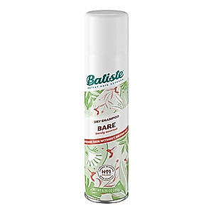 Batiste Dry Shampoo, Bare Fragrance, Refresh Hair and Absorb Oil Between Washes, Waterless Shampoo for Added Hair Texture and Body, Dry Shampoo Bottle 6.35 Oz(Pack of 1)