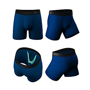 Shinesty Hammock Support Mens Underwear with Pouch | Big and Tall Underwear for Men Flyless | US XXL Dark Blue (1pack)