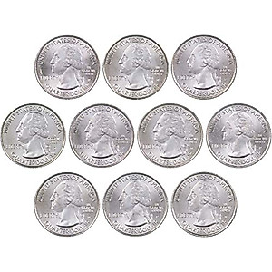 2012 P&D National Park Quarter 10 Coin Set Uncirculated Mint State 25c