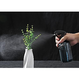 Yebeauty Plant Mister Spray Bottle, 2Pcs 17oz 500ml Fine Mist Plant Atomizer Watering Sprayer Bottle for Gardening Cleaning Solution with Top Pump Trigger Water, Clear Blue