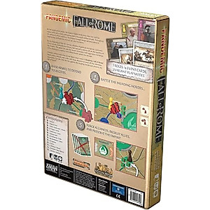 Pandemic Fall of Rome, Adults and Family,Cooperative Board Game | Ages 8+ | 1 to 5 Players | Average Playtime 45-60 Minutes | Made by Z-Man Games