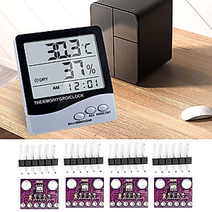 Jeanoko 4PCs 300-1100 hPa GY‑BMP280‑3.3 Atmospheric Pressure Sensor Temperature Sensor Electronic Components with Clearly Marked