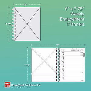 Kittens 2022 6 x 7.75 Inch Spiral-Bound Wire-O Weekly Engagement Planner Calendar | New Full-Color Image Every Week | Animals Cats Pets