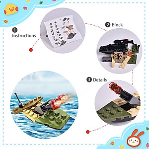 12 Pack Easter Eggs Prefilled with Vehicle Building Blocks, Military Buidling Toys for Easter Eggs Hunt, Easter Party Favors for Kids, Easter Basket Stuffers, Easter Gift Classroom Prizes