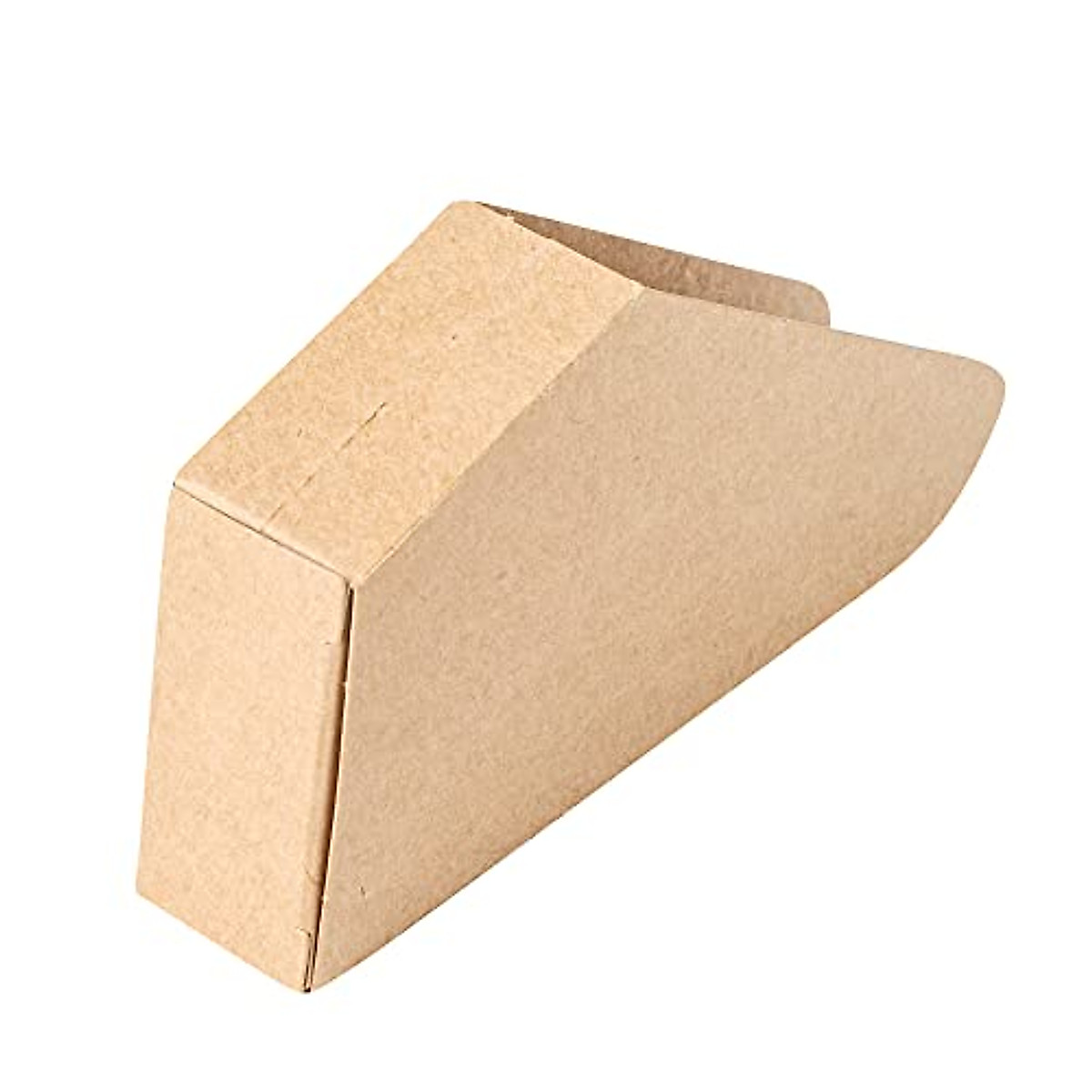Restaurantware Bio Tek Kraft Paper Small Taco Holder - Greaseproof - 4" x 1 1/4" x 2 1/4" - 200 count box