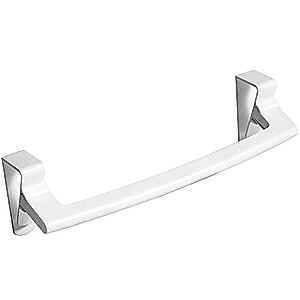 Modern Kitchen Over Cabinet Plastic Towel Bar Rack, Hang on Inside or Outside of Doors, Storage and Organization for Hand and Dish Towels, Rag(1pcs)