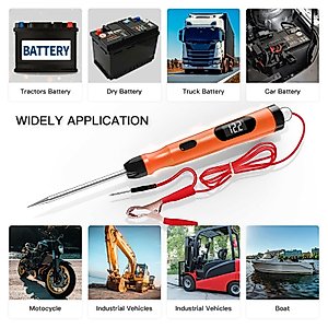 PARANNIC Test Light Automotive - 5-12-30 Volt Circuit Fuse Trailer Wiring Continuity Tester Digital LED Circuit Tester