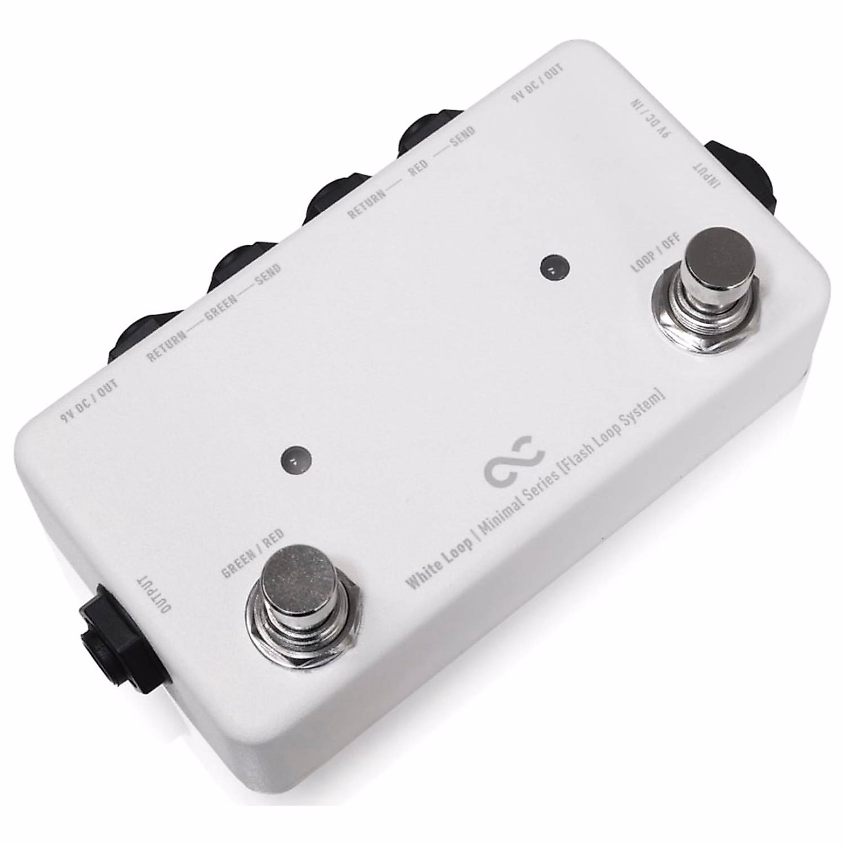 One Control White Loop 2-Channel Loop Flash Switcher Pedal Bundle w/Polish Clot