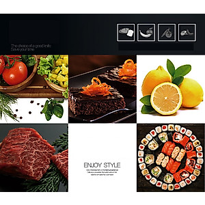 Damascus Knife Set 9 Piece Kitchen Knife Sets Honeycomb Resin Handle 9Cr18MoV Ultra Sharp Professional Chef Knives Set for Cooking Exquisite Cutlery set