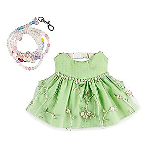 Rabbit Leash and Harness Set, Pet Rabbit Dress with Leash Breathable Small Animal Harness Vest Escape Proof Small Animals Bunny Harness and Leash Pet Costume for Rabbit