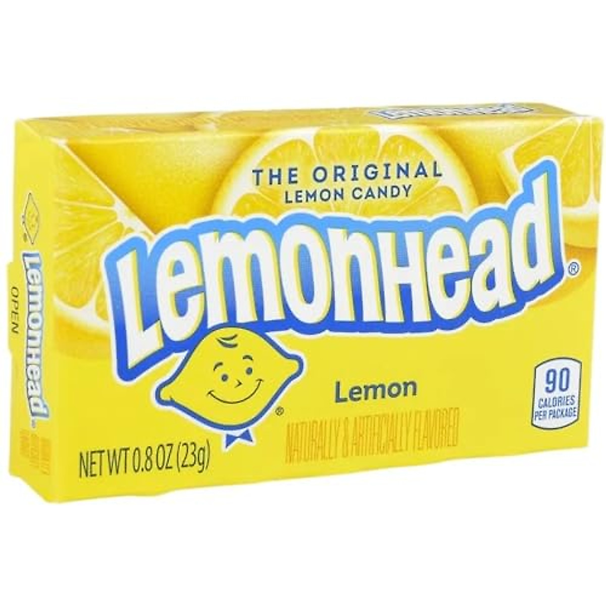 Lemonhead Hard Lemon Candy, 0.8 Ounce Treat-Size Theater Candy Boxes (Pack of 24)