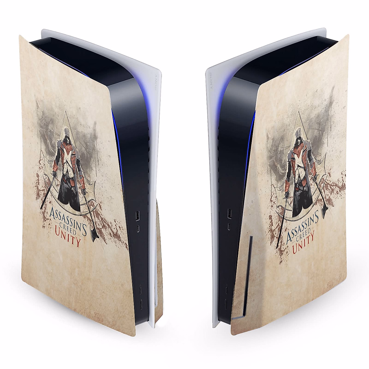 Head Case Designs Officially Licensed Assassin's Creed Arno Dorian Unity Key Art Matte Vinyl Faceplate Sticker Gaming Skin Decal Cover Compatible With Sony PlayStation 5 PS5 Disc Edition Console