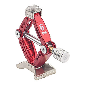 ShareGoo 1/10 RC Scale Jack Height Stands Adjustable Simulation Jack Tool Compatible with Traxxas TRX-4 Axial SCX10 Wraith Tamiya CC01 RC4WD D90 1/10 RC Crawler Car