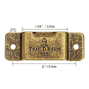 TOURBON Heavy Duty 2 Pieces Metal Tape Measure Holder Clip
