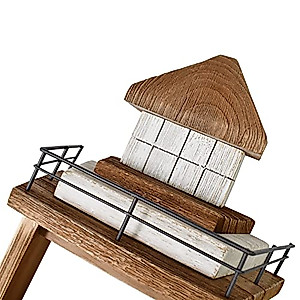 K KILIPES Nautical Wood Lighthouse Shelf Decor, Wall Mounted Hanging Light House Shelf for Beach Theme Bathroom Living Room Home Decor