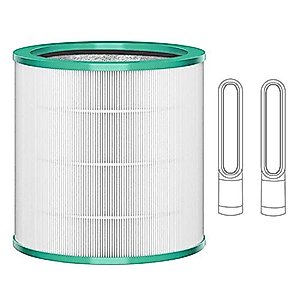 True HEPA Filter Compatible with Dyson Pure Cool Link and Tower TP02 and TP03 Models, Approx7.5  (Fit 1st & 2nd Generation), Part # 968126-03