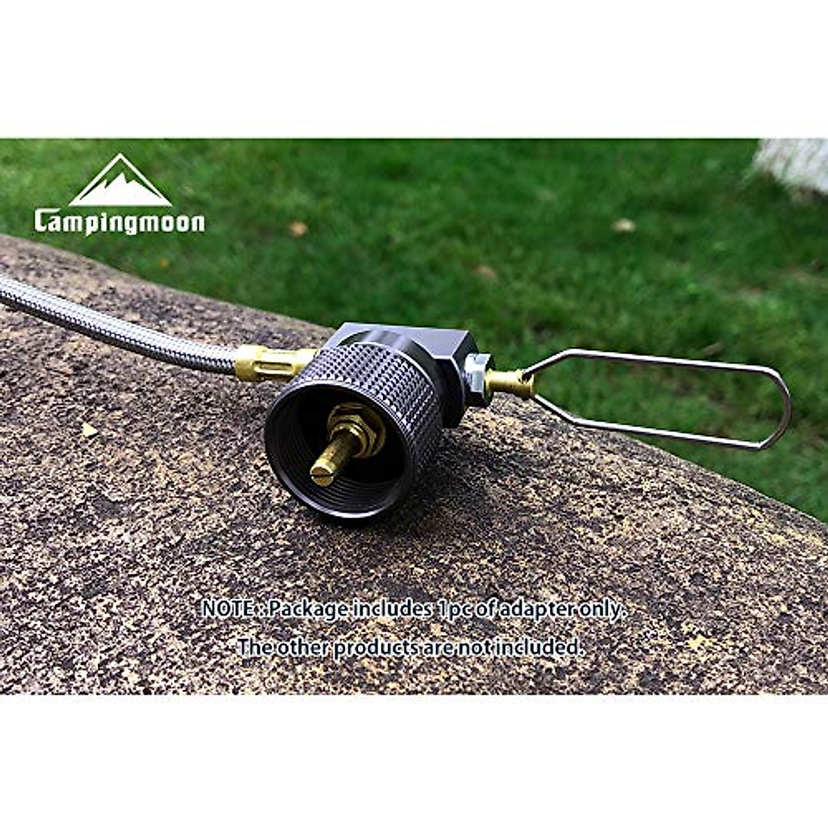 camping moon CAMPINGMOON Isobutane/Butane to Propane Gas Refill Adapter EN417 Lindal Valve 16oz/1Lb Small Propane Tank (Gas Fuel not Included) Z11/Z15+Z22