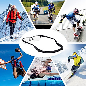 DZDY Sports glasses Non slip rope Adjustable glasses strap Glasses fixing strap Glasses feet anti slip rope Glasses for adults, children, sunglasses Glasses