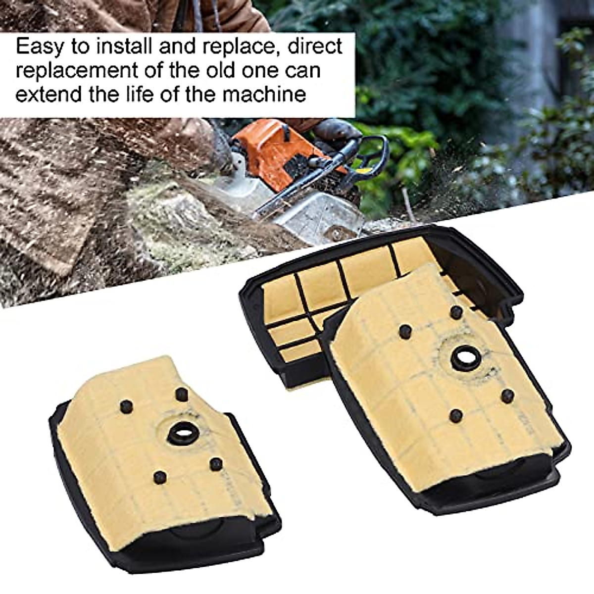 Chain Saw Filter 3PCS Chainsaw Air Filter Chain Saw Accessories Replacement Garden Tool Parts fit for Stihl MS201T MS201TC MS201