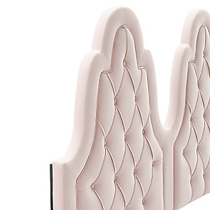 Modway Augustine Tufted Performance Velvet Headboard, King/California King, Pink