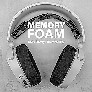 Arctis Cooling Gel Ear Cushions - Compatible with Arctis 7/5/3/1, Arctis Pro, Arctis 7X / 9X Headphones I Cooling Gel Memory Foam Earpads I Black