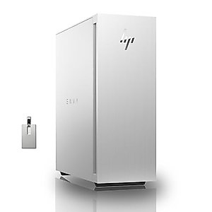 HP 2022 Envy Gaming Desktop, Intel Core i9-12900 Processor, 64GB DDR4 RAM, 4TB PCIe SSD + 4TB HDD, NVIDIA GeForce RTX 3070 8G DDR6, Win 11 Pro, White, 32GB USB Business Card (Renewed)