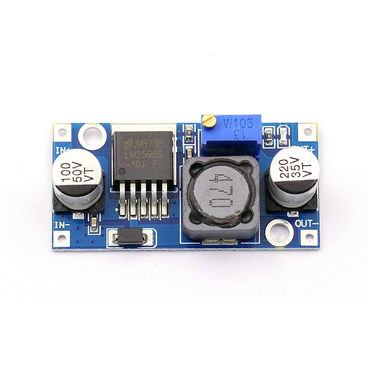 HiLetgo 5pcs LM2596S-ADJ Power Module DC-DC Buck Regulator 3A Adjustable 5V/12V/24V