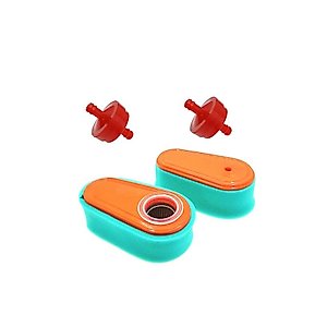 TENOMAL 2 Pack 795066 Air Filter + 796254 Pre Filter with 298090 Fuel Filter Replace for B&S 5419,796254 OEM Air Cleaner Cartridge Fits Lawn Mower Air Cleaner Element