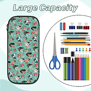 SEGXCFL Chicken Pencil Case for Girls Boys Cute Large Pencil Pouch Organizer Pencil Bags with Zipper for School Office College Back to School Gifts