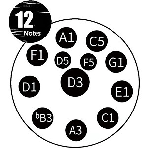 MFYDPP Handpan Drum Instrument In D Minor 12 Notes 22 Inches Steel Hand Pan Drums, With Handpan Bag, Drum Tripod, For Professional Audio Production