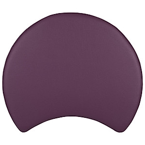 Flash Furniture Nicholas Soft Seating Flexible Moon for Classrooms and Common Spaces - 18" Seat Height (Purple)