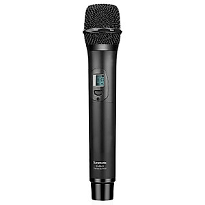 Saramonic UHF Wireless Handheld Mic System w/Dual-Channel Camera-Mountable Receiver (UwMic9 RX9+HU9) (UWMIC9RX9HU9), Black