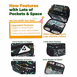 SUNNY BIRD Insulated Lunch Bag with Foldable and Leakproof Design, Thermally Insulated, Shoulder Strap for Women, Men and Teen (Floral & Foliage)