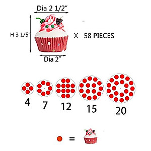 5 Tier Maypole Round Acrylic Cupcake Tree Tower Display Stand Display for Pastry Wedding Birthday Party- 16 Inch