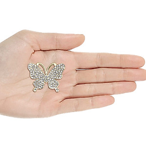 Bling Chain Charms for Clog Shoes Decoration, Luxury Rhinestone Cute Diamond Bear Love Flower Butterfly Crown Designer Jewelry Shoe Accessories for Women Girls Adults Gifts (Pink)