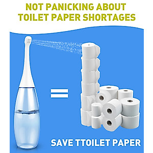 Portable Bidet-Postpartum Care-Peri Bottle for Travel -Portable Bidet 400ml Upside Down, Vaginal Cleaning, Recovery, Hospital Labor and Delivery Essentials - Blue