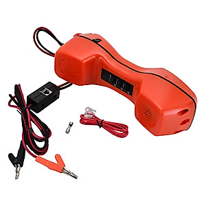 Notonparts ST230D Telephone Line Tester Butt Set Lineman Test Sets LCD Dry Battery Compatible with Mini Telephone Line Tester detect line Faults