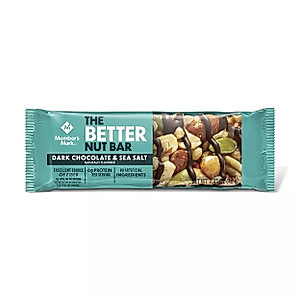 Member's Mark The Better Nut Bar, Dark Chocolate & Sea Salt, 1.4 Oz (24 Count)