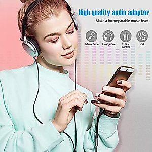 USB C to 3.5mm Headphone Adapter, Type C Headphone Jack Adapter, USB C to Aux Audio Adapter iPad Pro Adapter Compatible with Pixel 5/4/3/2 XL, Galaxy S21 S20 FE Ultra S20+ Plus Note 20 S10 S9 Plus