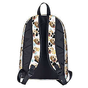 WAYABO Custom Backpack Personalized Face/Text/Photo Casual Backpack Women Man Unisex (Style-4)