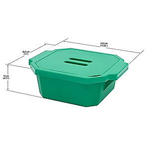 SP Bel-Art Magic Touch 2 High Performance Green Ice Bucket; 2.5 Liter, with Lid (M16807-2004)