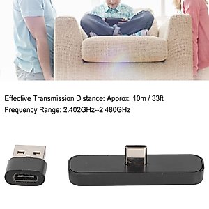 Bluetooth Adapter for Switch ,BT 5.0&EDR Audio Transmitter with Low Latency USB C to USB, 10m/33ft BT Distance