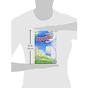 DampRid FG83K 14-Ounce Hanging Moisture Absorber Fresh Scent, 3-Pack