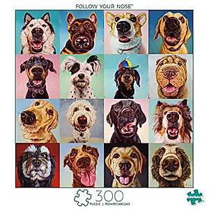 Buffalo Games - Follow Your Nose - 300 Large Piece Jigsaw Puzzle Multicolor, 18"L X 18"W