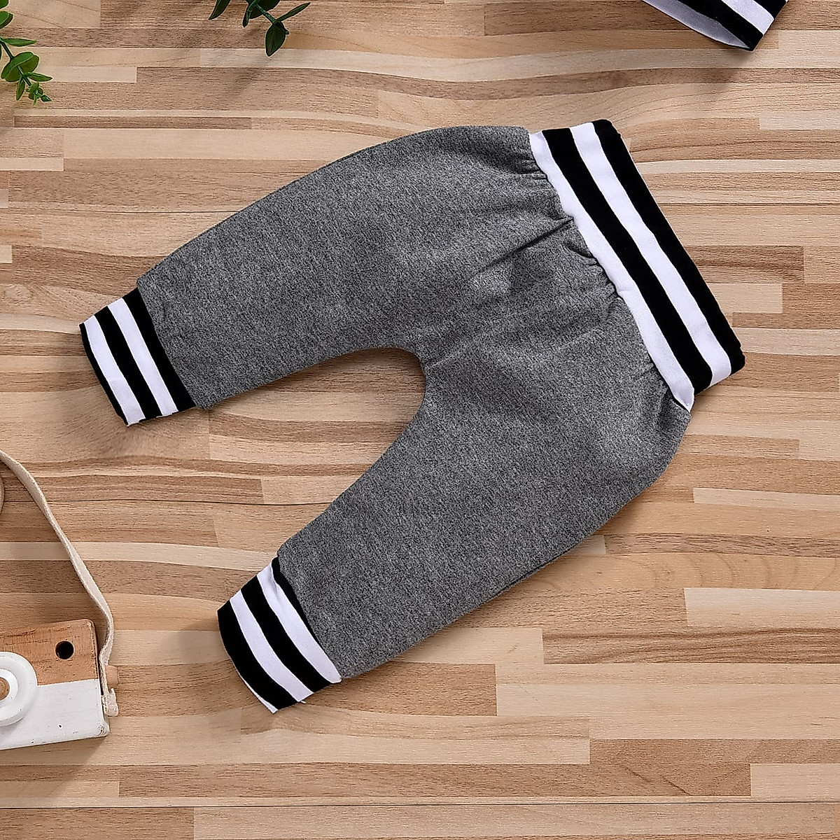 Aalizzwell Preemie Baby Boys Clothes Romper Pants Outfit Spring Fall Winter Clothing Sets (Gray, Preemie)