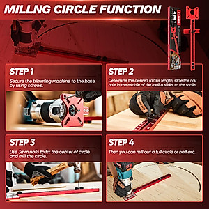Saker New 4 in 1 Router Milling Groove Bracket|Cabinet Hardware Jig with Automatic Center Punch|Router Milling Groove Bracket Advantages|Router Guides for Woodworking