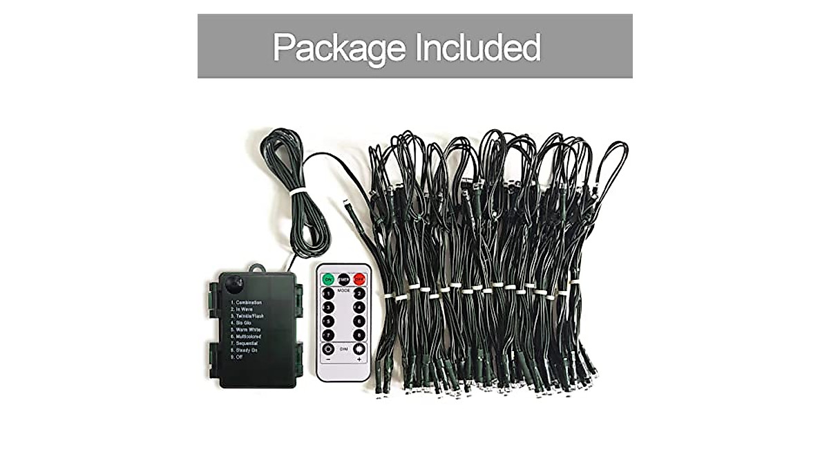 Outdoor Christmas Icicle Lights: Color Change, Battery, Timer
