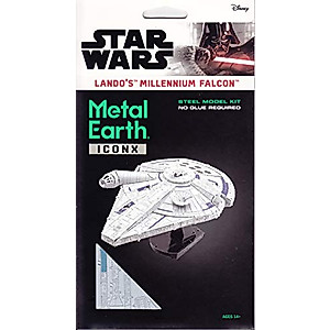 Fascinations Metal Earth Premium Series Lando Calrissian's Millennium Falcon Solo 3D Metal Model Kit